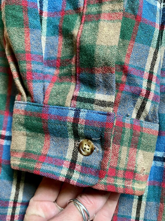 1980’s vintage mens wool Pendleton button up size xla… - Gem
