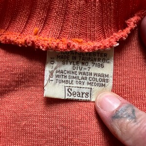 1970s/80s Vintage Sears Terry Cloth V Neck T-shirt Womens Size Medium ...