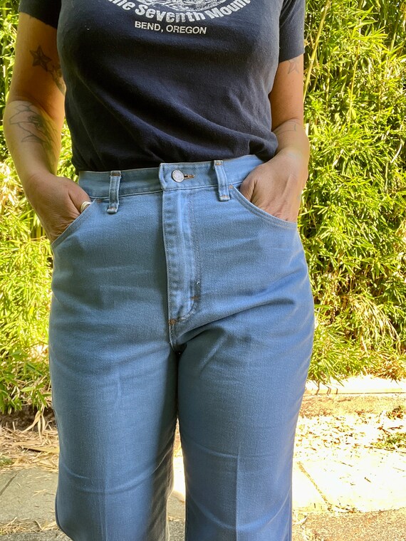 Lady Maverick 1970’s/80’s vintage soft blue denim hig… - Gem
