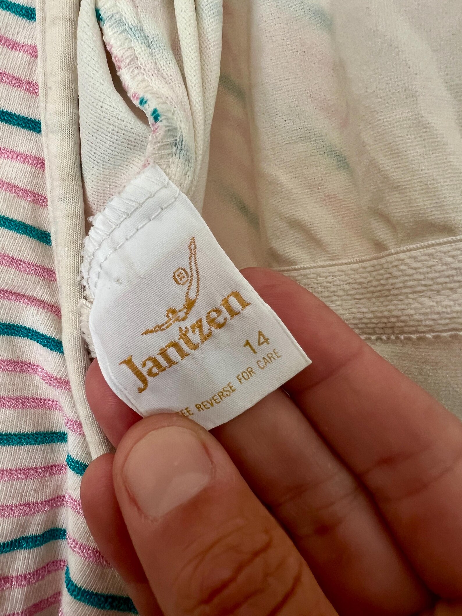 Jantzen 1980’s Vintage Chevron Print Belted One Piece Bathing Suit ...
