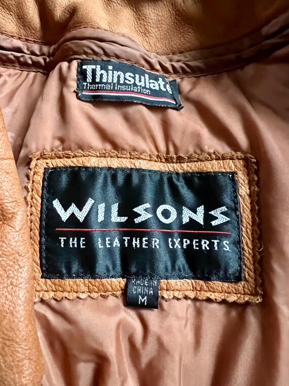 Wilson leather insulate 1980’s/90’s vintage batwing w… - Gem