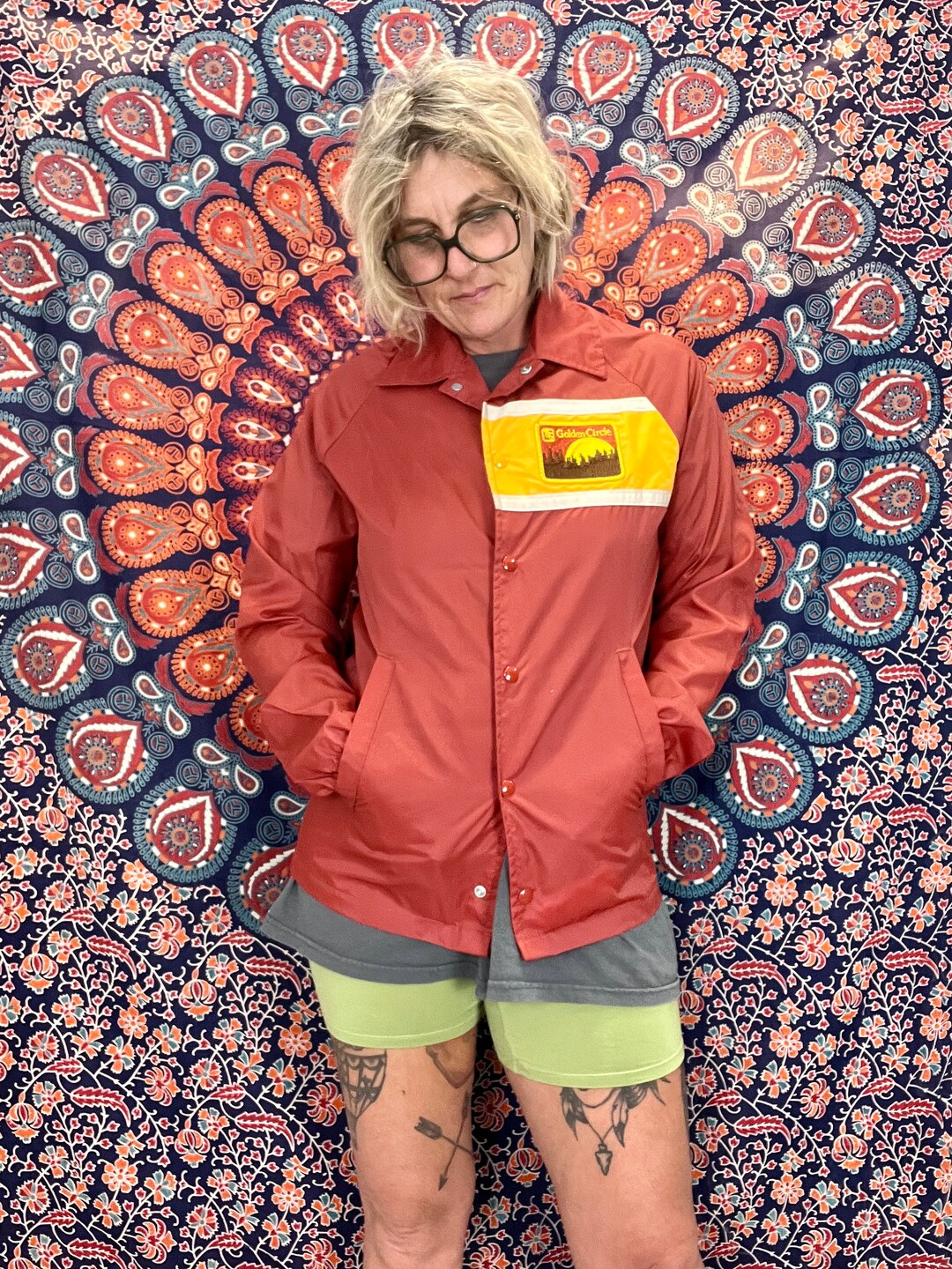 Vintage 1970s/80s Swingster Golden Circle Windbreaker Jacket Mens or Womens Xsmall/small - Etsy