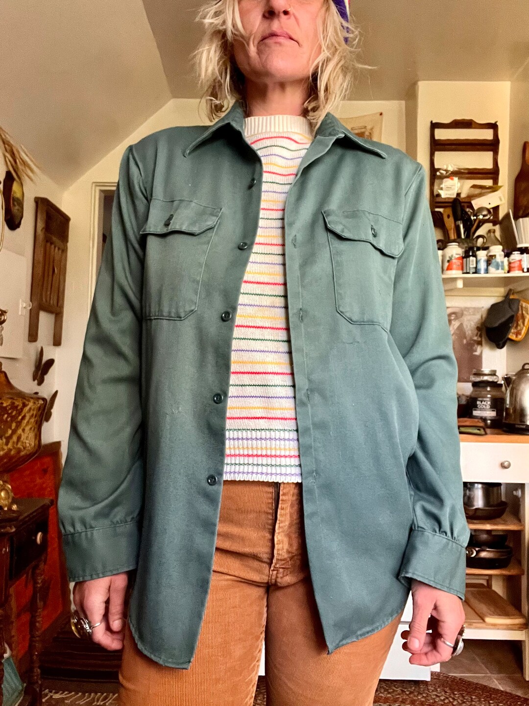 Big Mac Jcpenny 1970’s Vintage Button up Men’s/women’s Size Small ...
