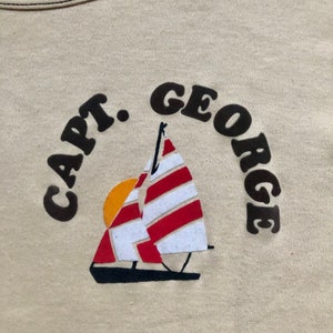 Roach Capt George Vintage 1980’s Long Sleeve Tshirt Womens Size Medium ...