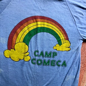 Vintage 1970’s/80’s Rainbow Camp Comeca T-shirt Women’s Size Xsmall - Etsy