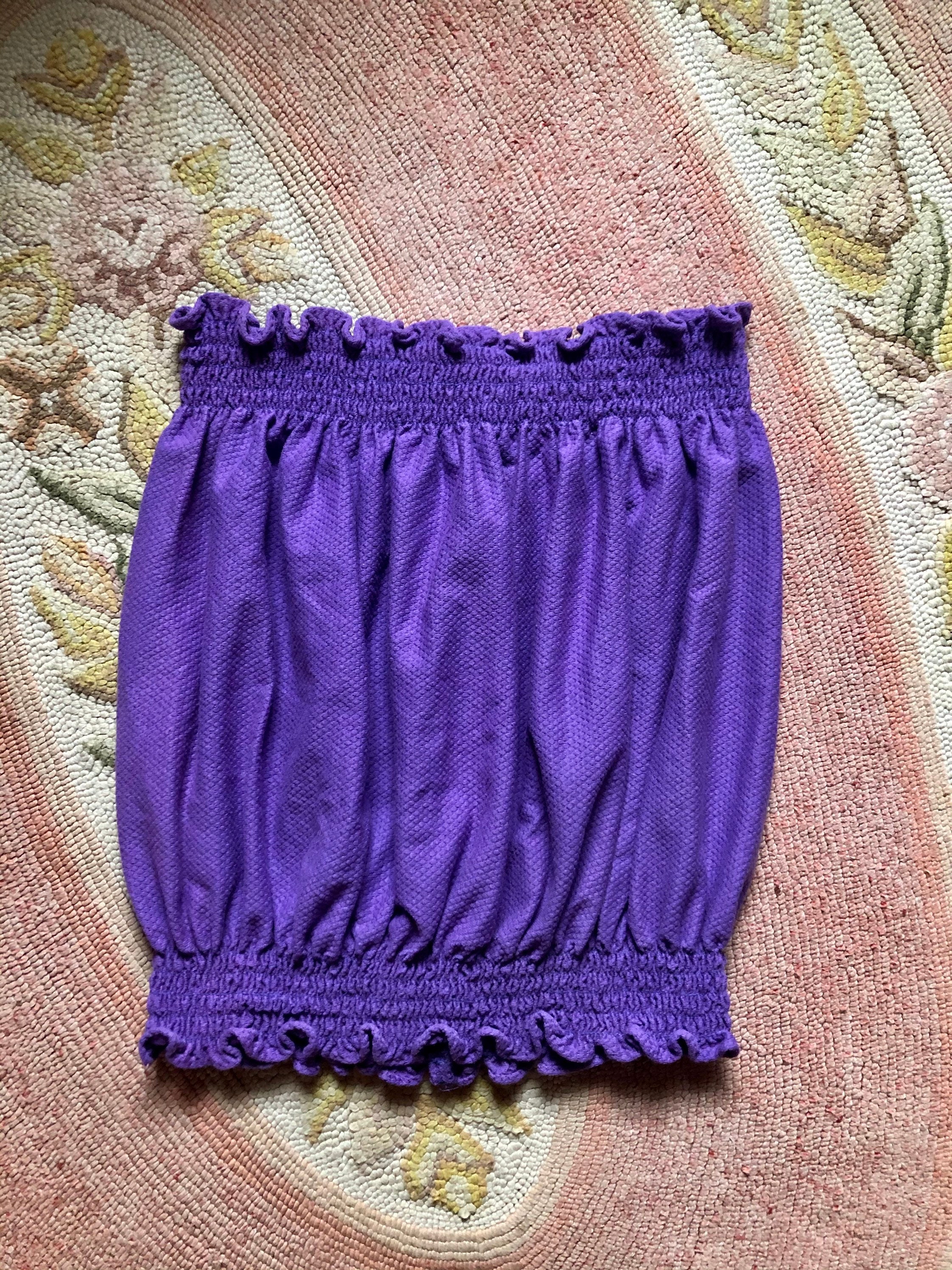 Adorable vintage 1980s purple tube top crop top womens size | Etsy