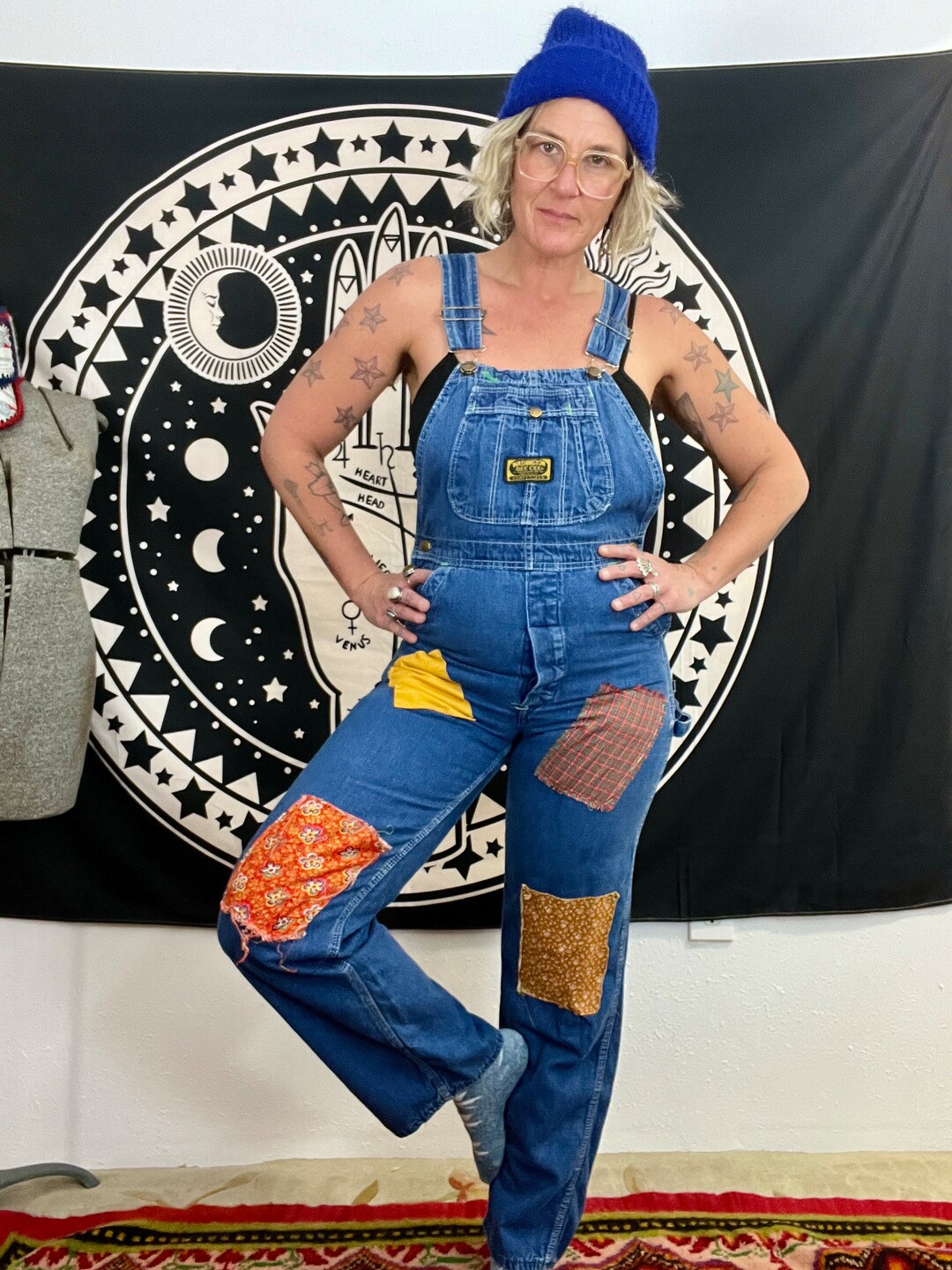 Vintage Washington Dee Cee Sanforized Patchwork Reworked Hippie Boho ...