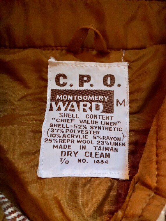 Montgomery ward 1970’s vintage plaid wool/linen blend… - Gem