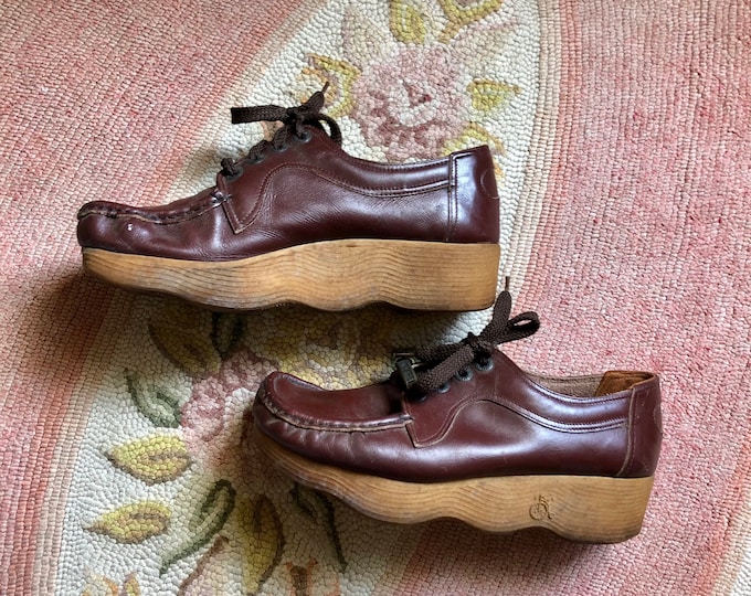 1970’s Vintage Famolare Oxford Loafer Shoes Women’s Size 8-8.5 - Etsy