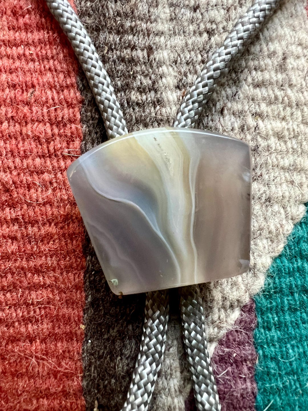 Bennett Pat.pend 1970’s/80’s Vintage Agate Nylon Necktie Bolo Tie - Etsy