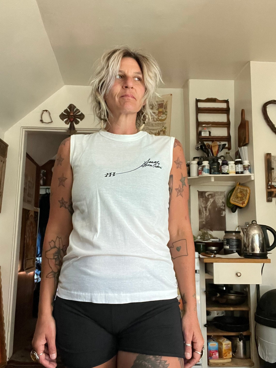 1980s Vintage Seattle Totem Tribal Muscle Tank Top Gender - Etsy