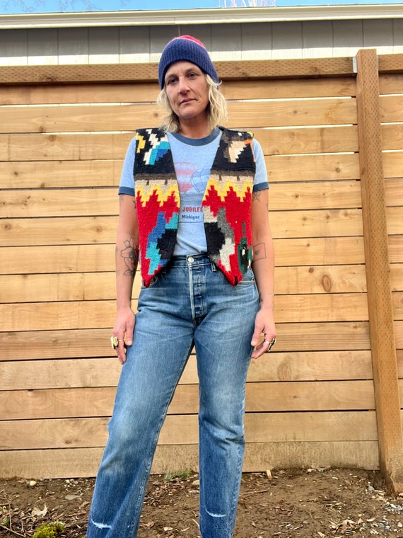 vintage 1980s serape - Gem
