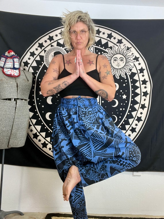 Mc Hammer Harem pants 1980’s vintage AMAZING abstract… - Gem