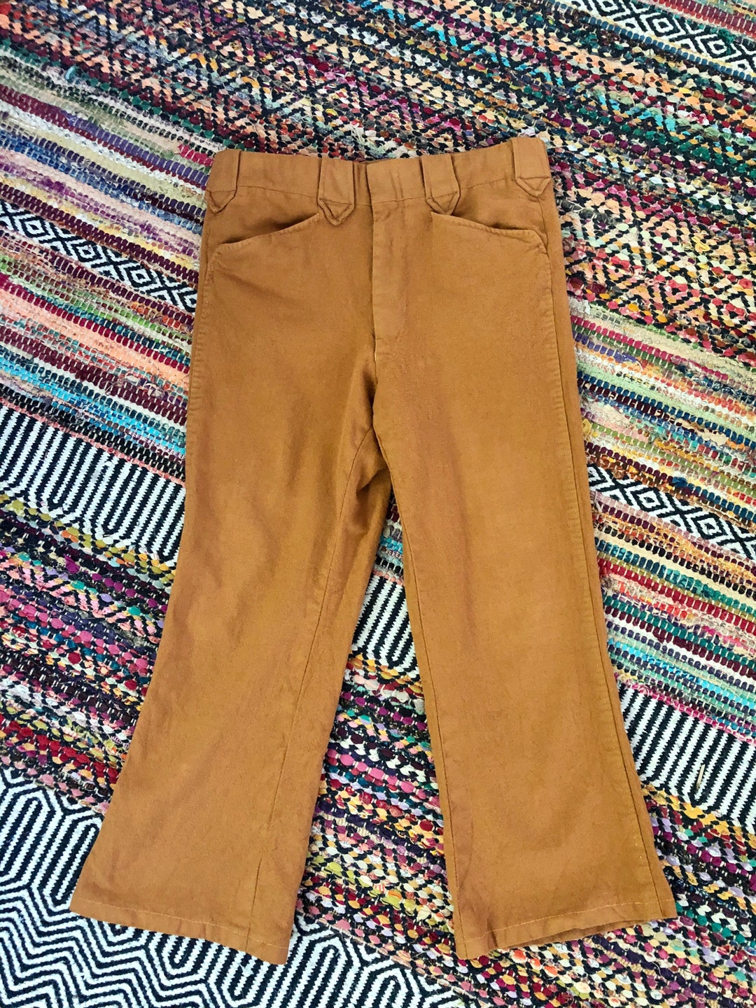 Amazing Vintage 1970s Western Wool Tweed Womens Flared High Water ...
