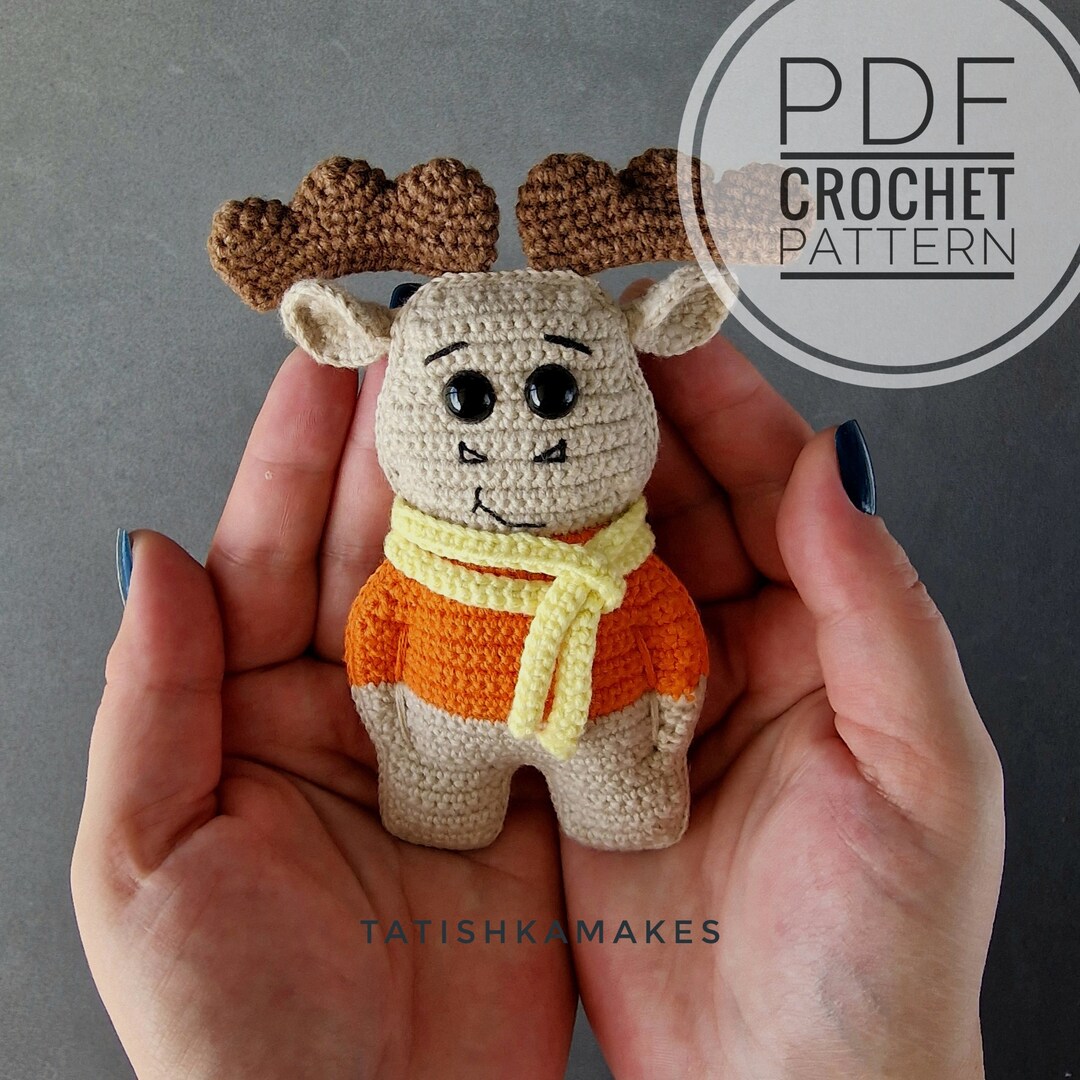 Moose Crochet Pattern: Elk Amigurumi Ragdoll (PDF Pattern) - Etsy