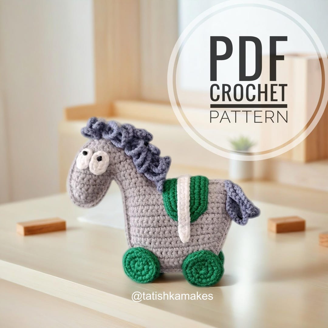 Horse Crochet Pattern, Spring Crochet Amigurumi, Crochet Patterns ...