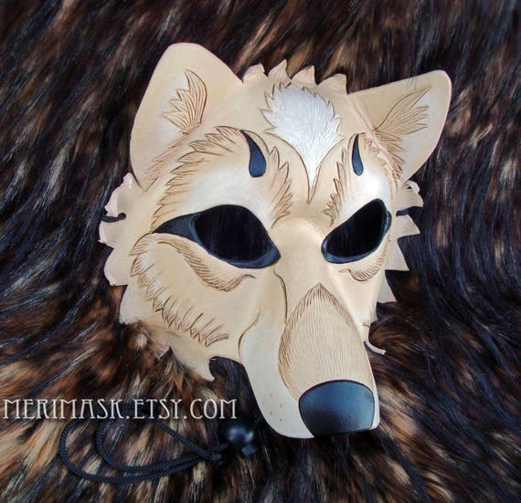 Leather Wolf Mask Template