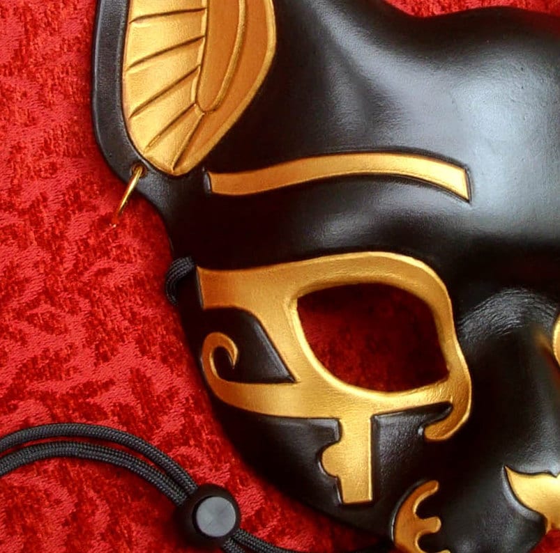 Leather Mask MADE TO ORDER Traditional Bast Leather Mask... - Etsy