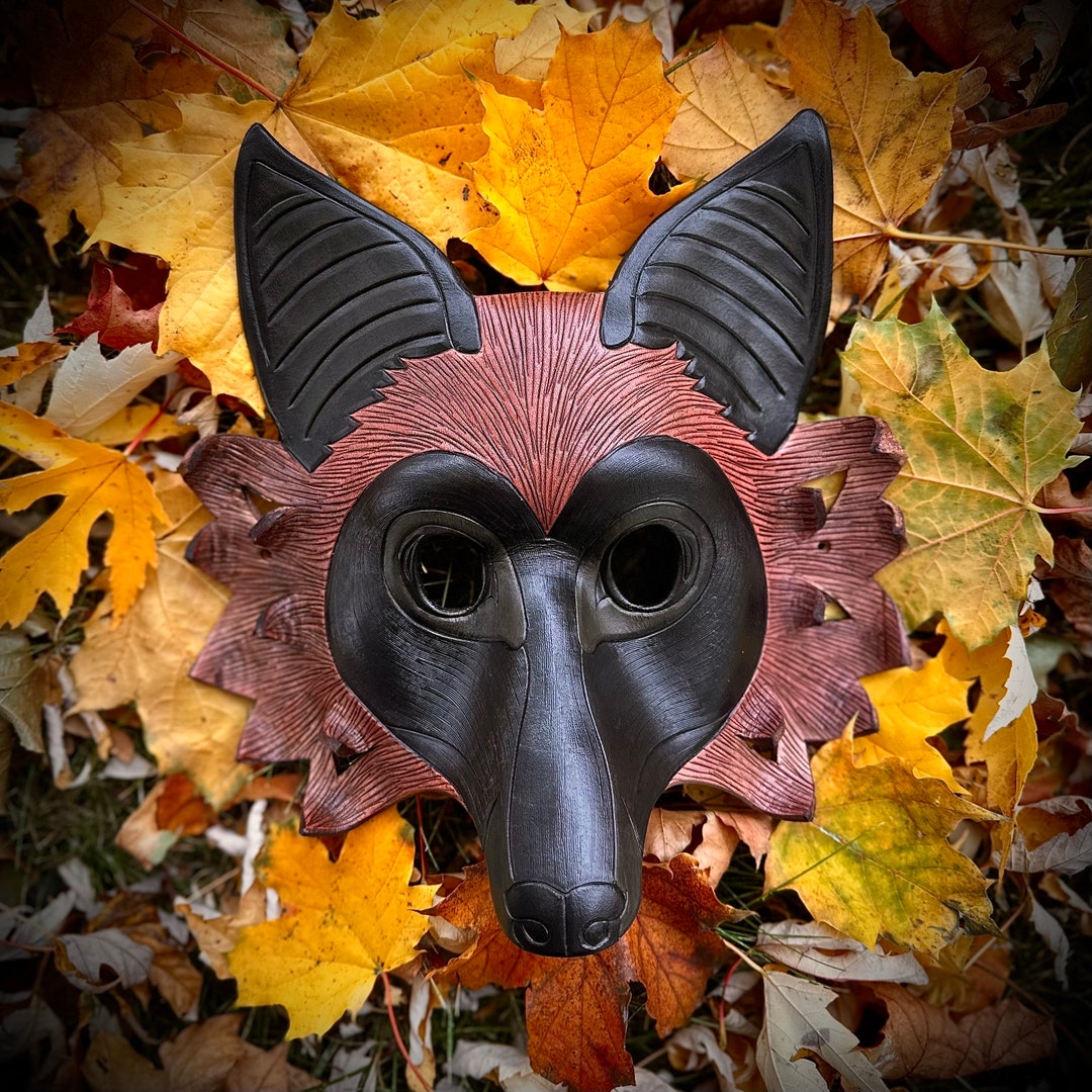 READY TO SHIP Flying Fox Bat Mask... Handmade Limited Edition - Etsy