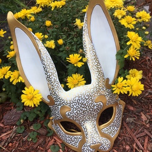 Leather Mask MADE TO ORDER Venetian Rabbit Mask... Masquerade - Etsy