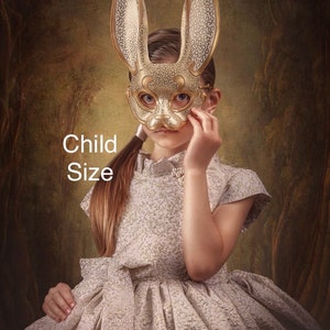 Leather Mask MADE TO ORDER Venetian Rabbit Mask... Masquerade Bunny ...