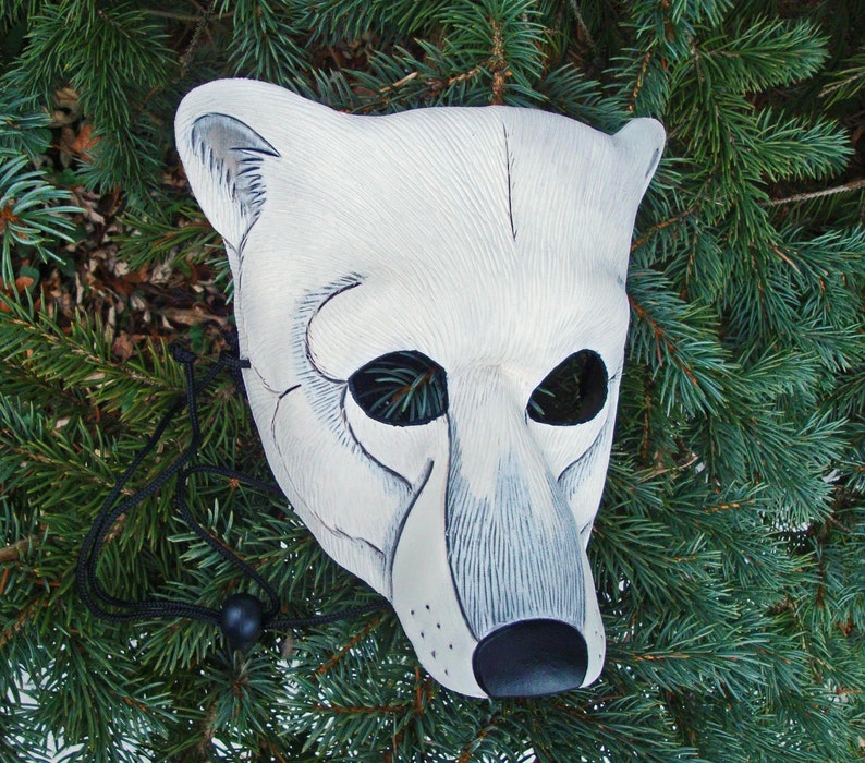 Leather Mask MADE TO ORDER Polar Bear Mask... Masquerade | Etsy