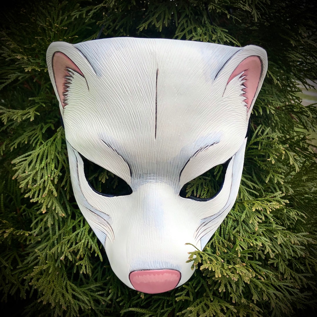 READY TO SHIP Ermine Mask... Handmade Original Leather Mask - Etsy