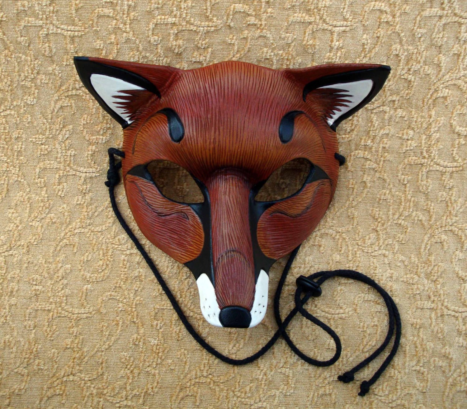 Made-to-order Leather Fox Mask: Masquerade Costume, Halloween - Etsy