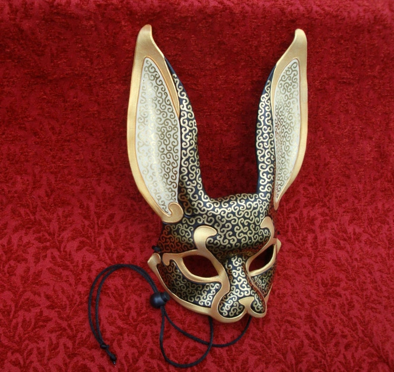 Leather Mask MADE TO ORDER Venetian Rabbit Mask... Masquerade | Etsy
