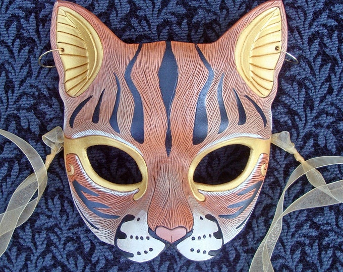 Wildcat Bast Mask... Original Limited Edition Handmade Leather Cat Mask ...