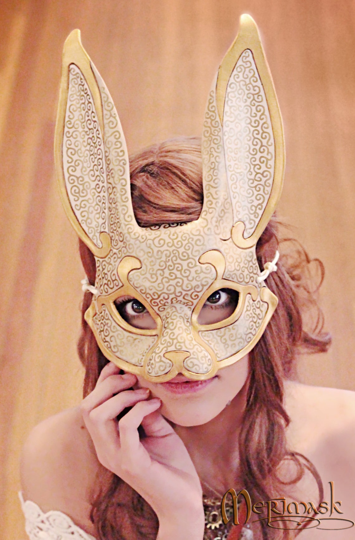 Leather Mask MADE TO ORDER Venetian Rabbit Mask... Masquerade - Etsy