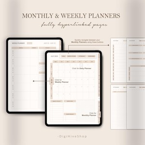 Digital Teacher Planner 2024 2025 Dated Academic Planner, Lesson ...
