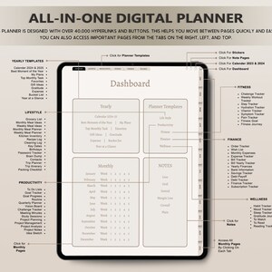 IPad Planner Pdf Tracker Boho Girl Digital Planner Template, Dated ...