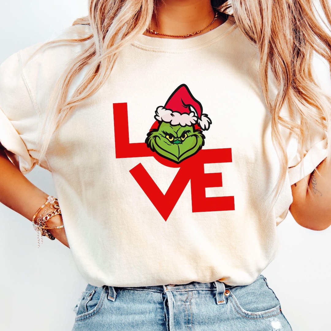 Grinch Love PNG, Green Bougie Christmas PNG, Retro Grinchy Vibes, Merry ...