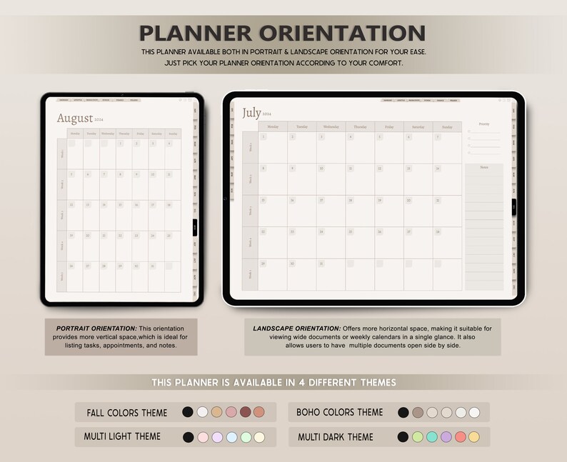 IPad Planner Pdf Tracker Boho Girl Digital Planner Template, Dated ...