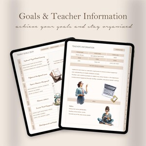 Digital Teacher Planner 2024 2025 Dated Academic Planner, Lesson ...