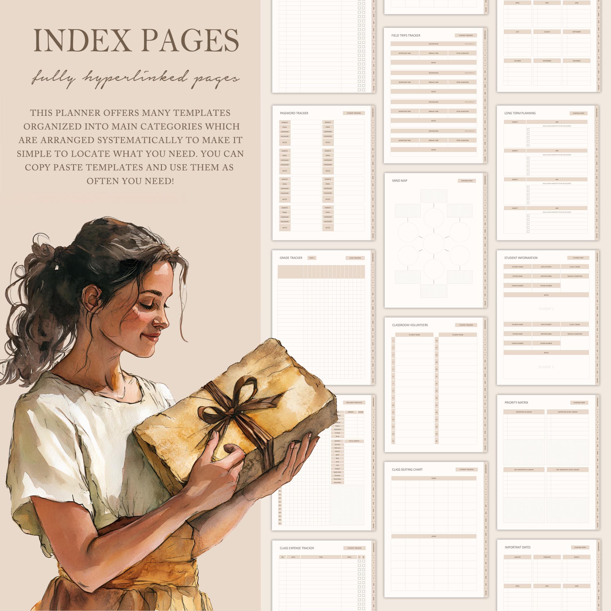 Digital Teacher Planner 2024 2025 Dated Academic Planner, Lesson ...