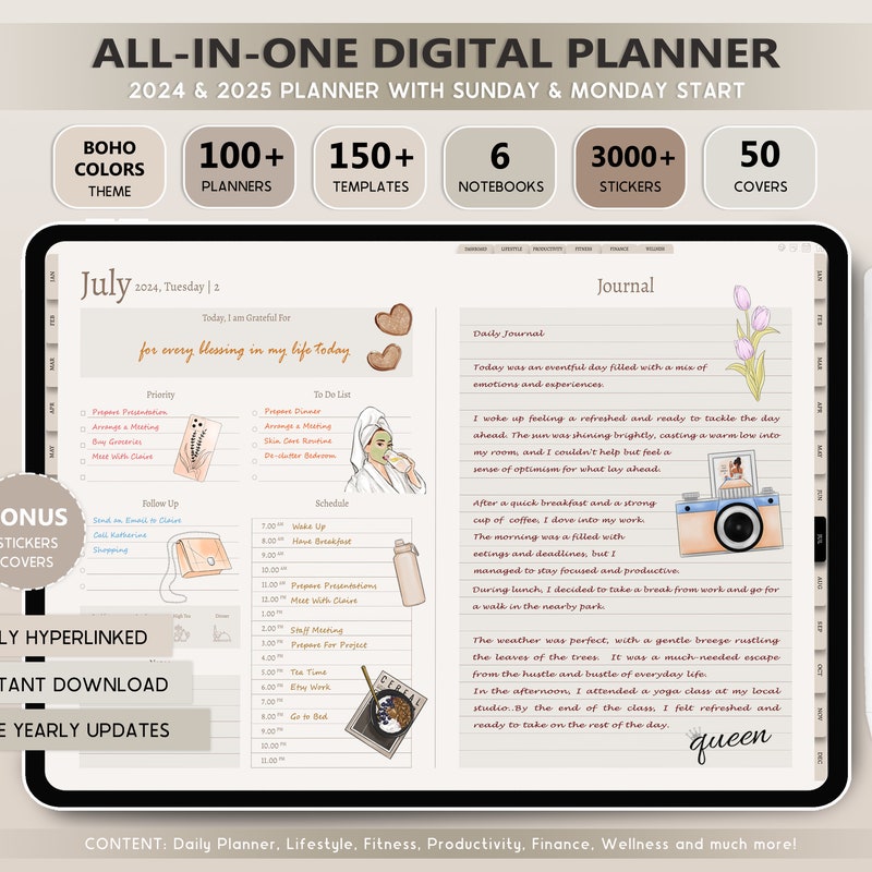 Goodnotes Planner - Etsy