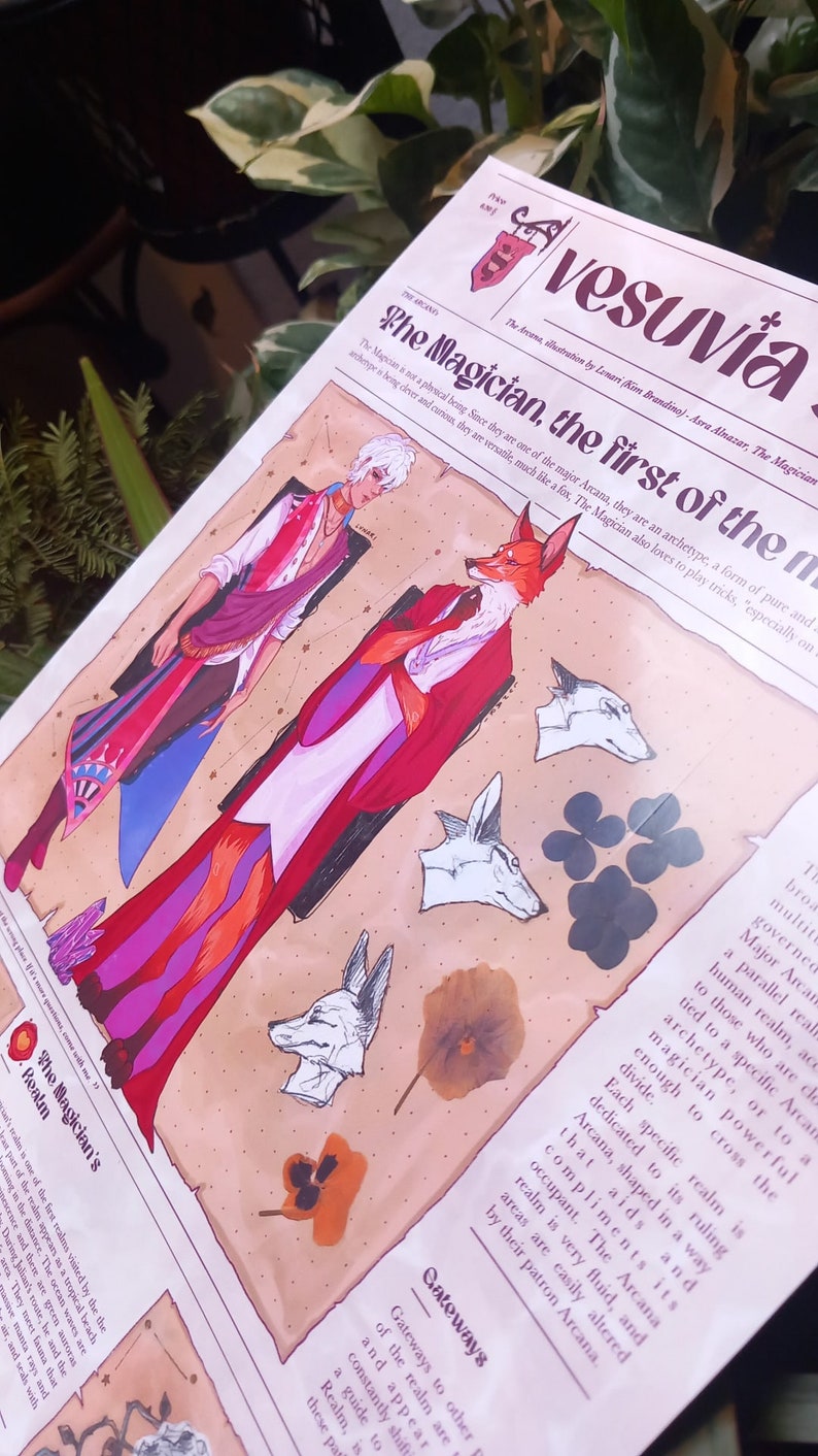 The Arcana Poster, "vesuvia's Post" - A4/A3 - Etsy