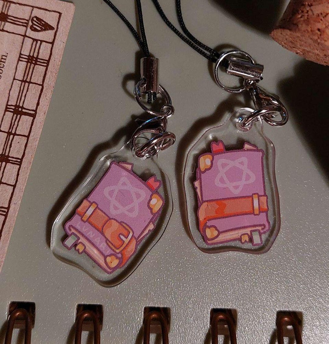 Phone Charms/keychains of a Witch Book, Kawaii Chibi Cute Gift Idea for ...