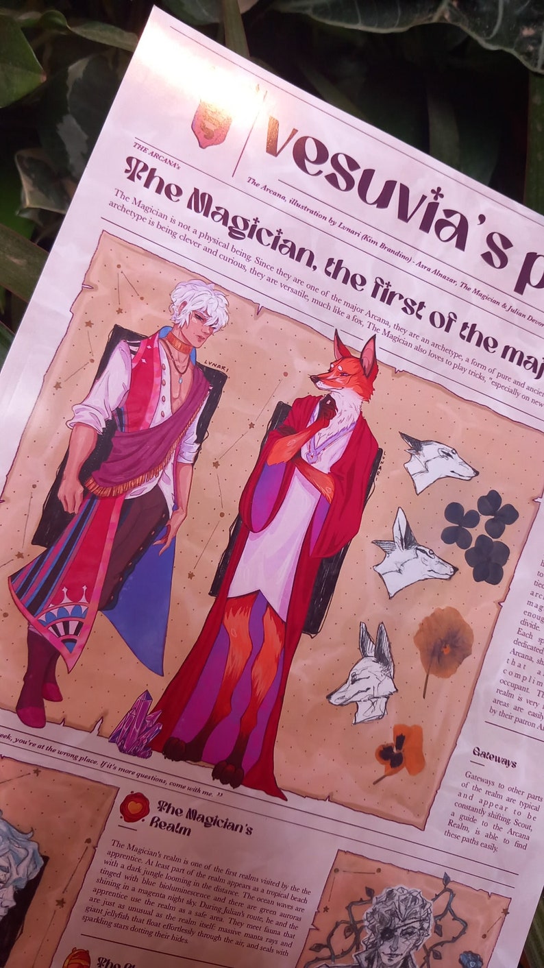 The Arcana Poster, "vesuvia's Post" - A4/A3 - Etsy