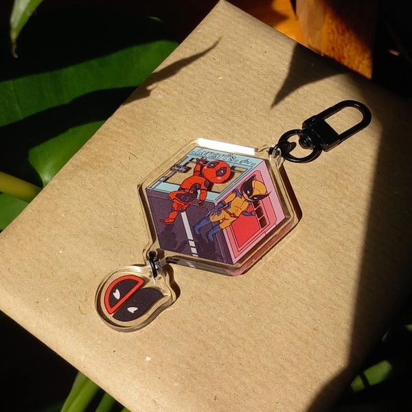 Deadpool and Wolverine Keychain - Etsy