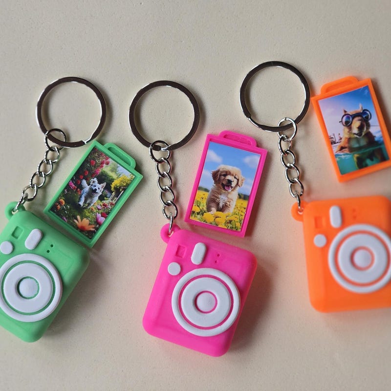Mini Polaroid Keychain - Etsy