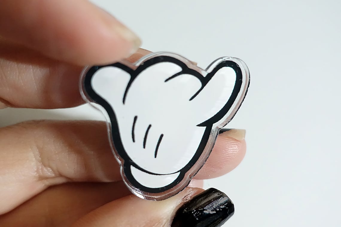 Disney Mickey Mouse Shaka Hang Loose Pin - Etsy