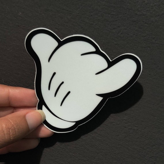 Disney Mickey Mouse Shaka Hang Loose Sticker | Etsy