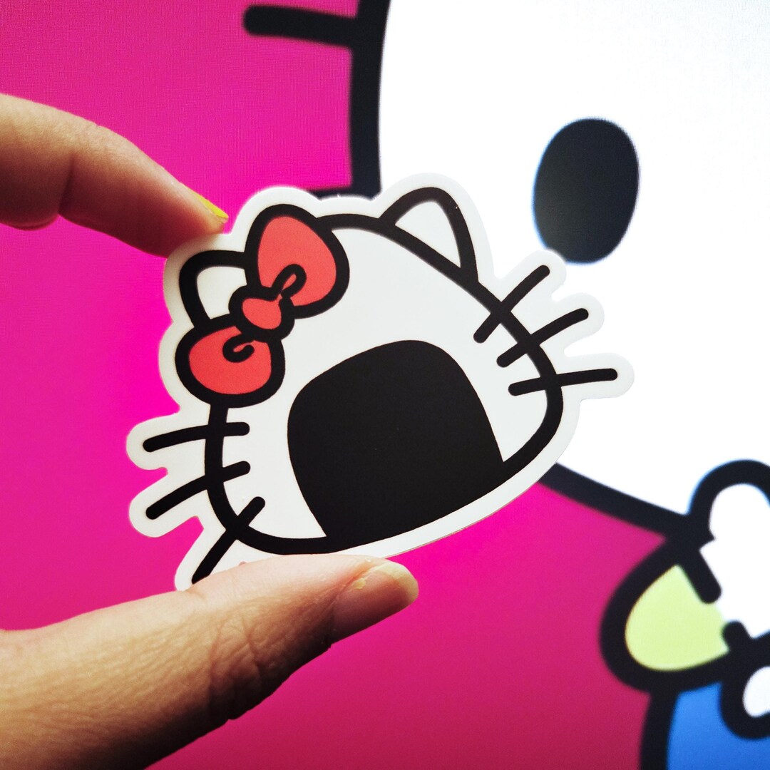 Hello Kitty Bow Onigiri Nigiri Musubi Sanrio Sticker - Etsy