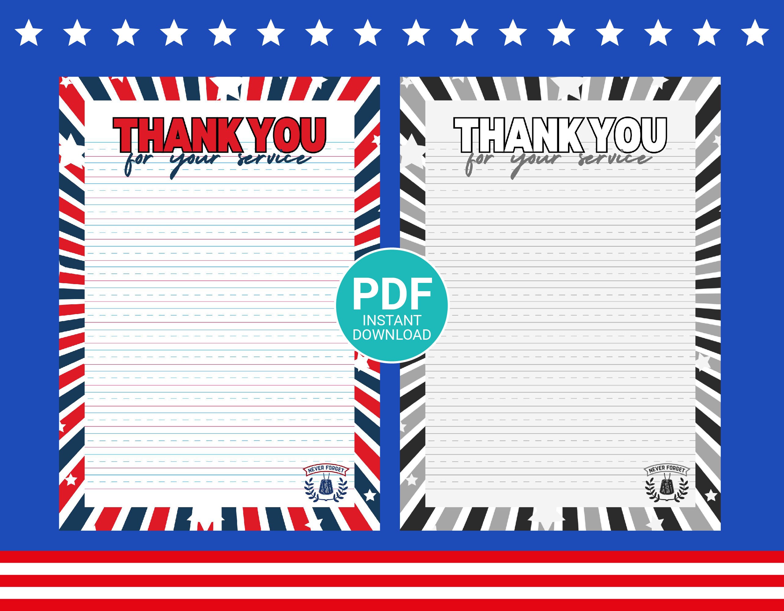 Memorial Day Soldier Letter / Worksheet / INSTANT DOWNLOAD / Printable ...