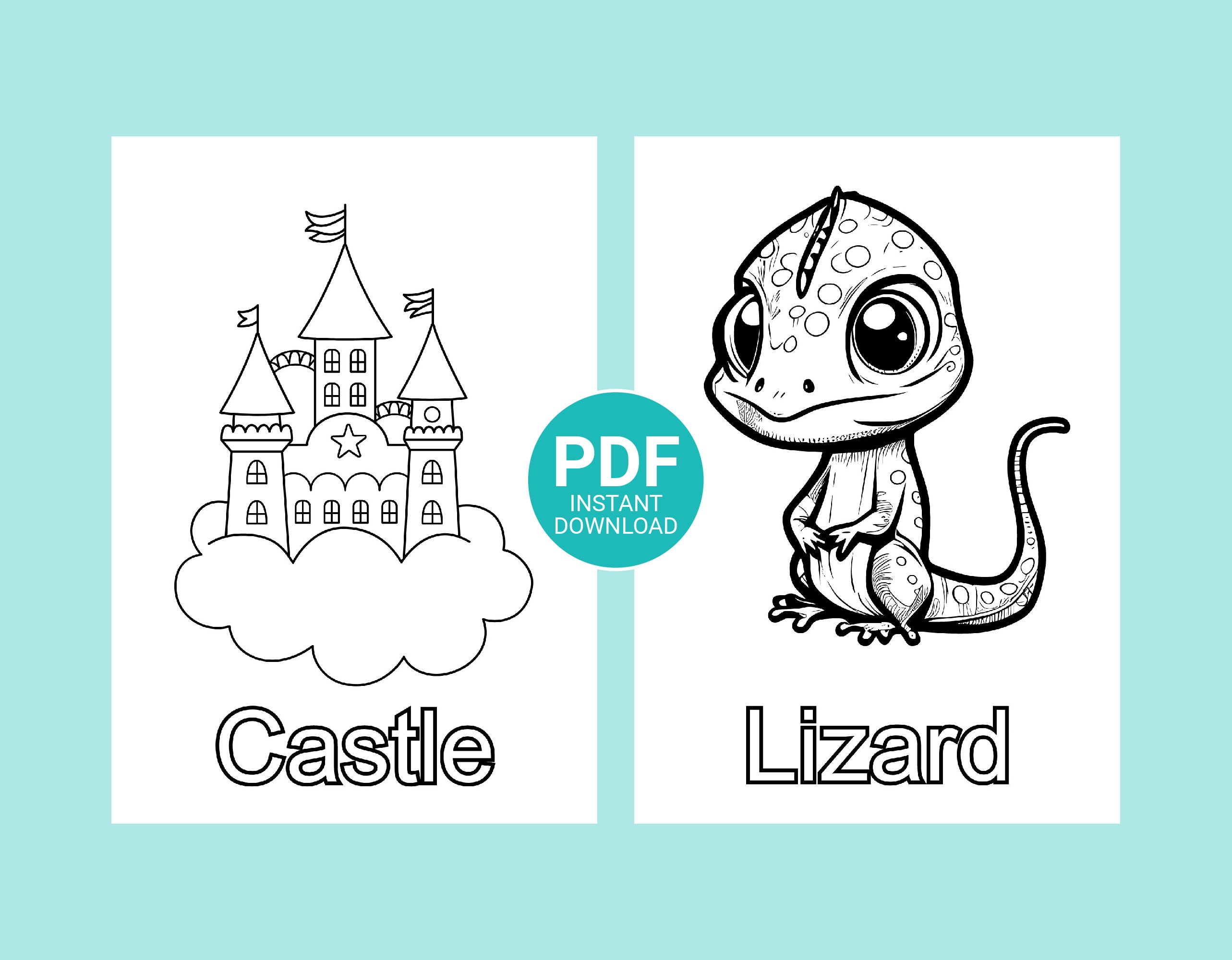 150 Printable Coloring Pages for Kids / Coloring Book / Coloring Pages ...