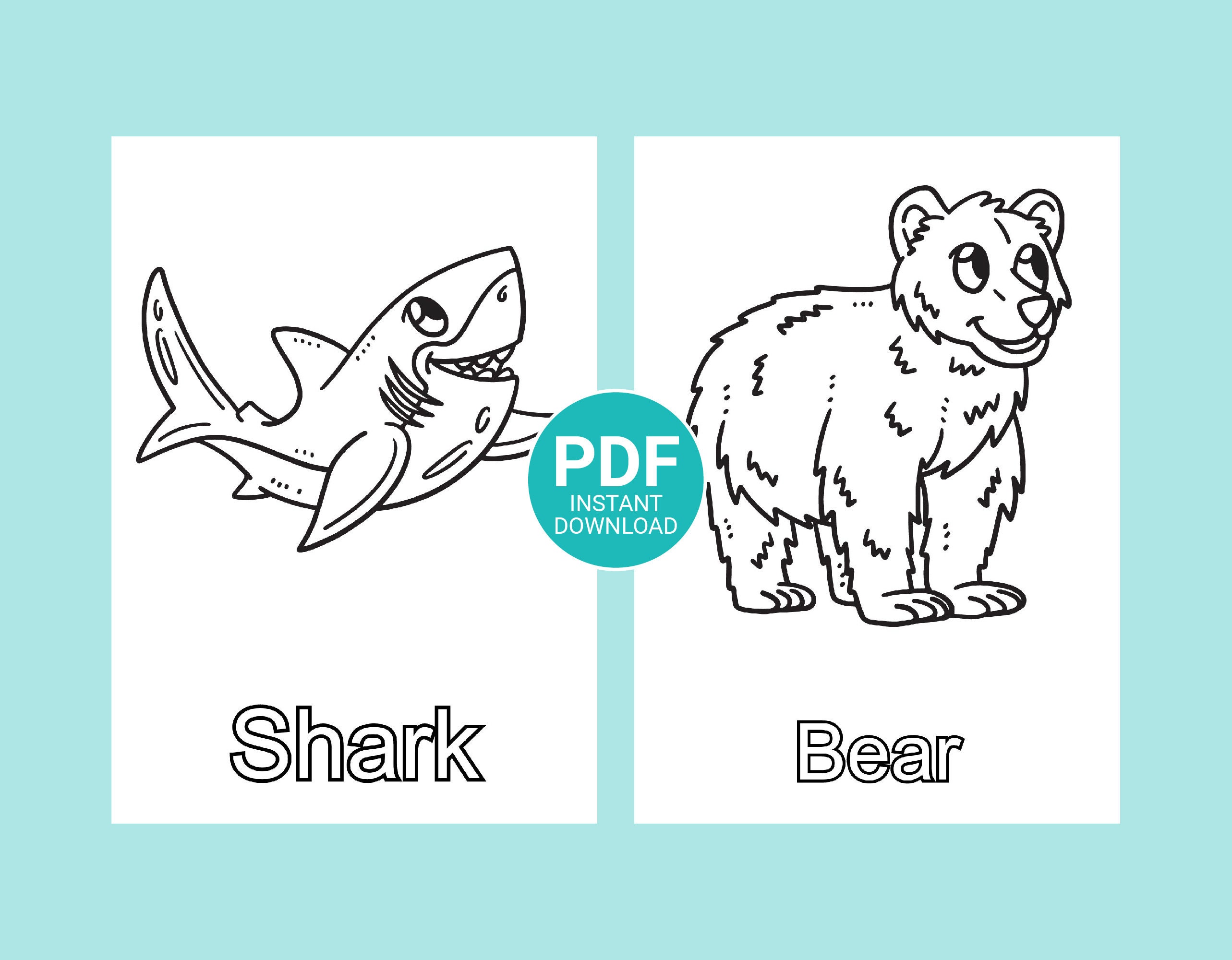 150 Printable Coloring Pages for Kids / Coloring Book / Coloring Pages ...