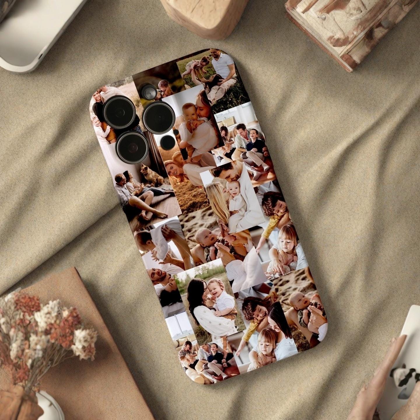 Personalized Photo Collage Phone Case – Custom Picture iPhone 17 16 15 ...